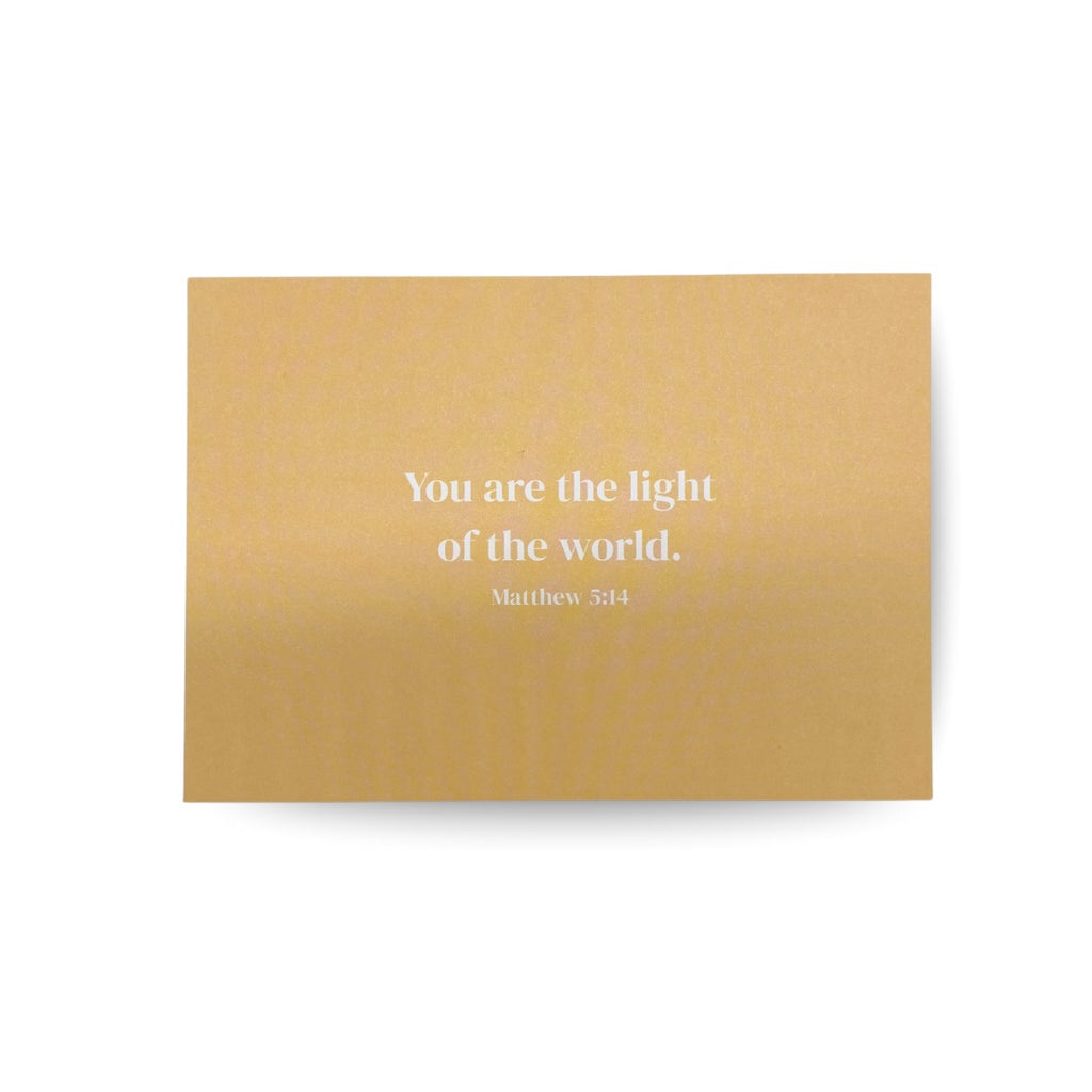 You are the light Postkarte | Christliche Postkarte – Mountain-Movers