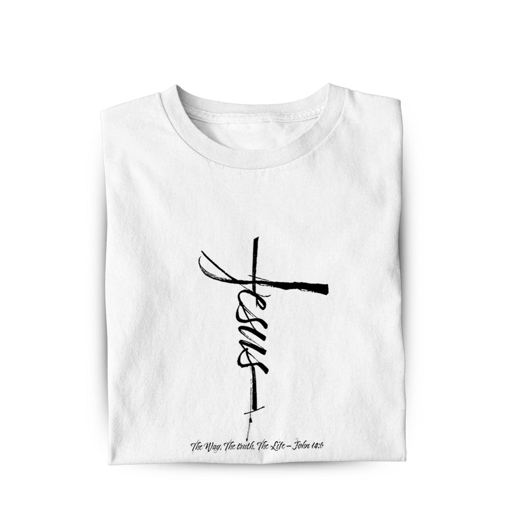 Jesus Cross Shirt Front Print | Christian Clothing – Mountain-Movers